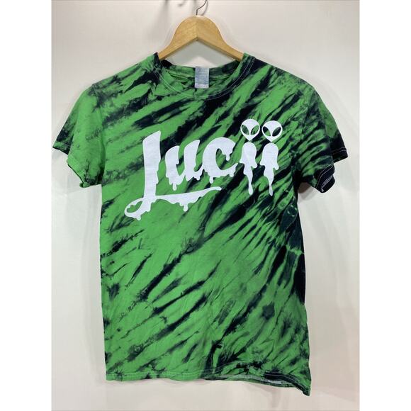 Alien | Shirts | Lucii The Alien Limited Edition Green Black Tie Dyed ...
